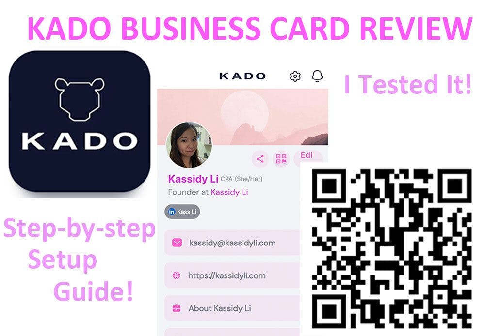 KADO Networks Digital Business Card Review [2023]: step-by-step | KADO