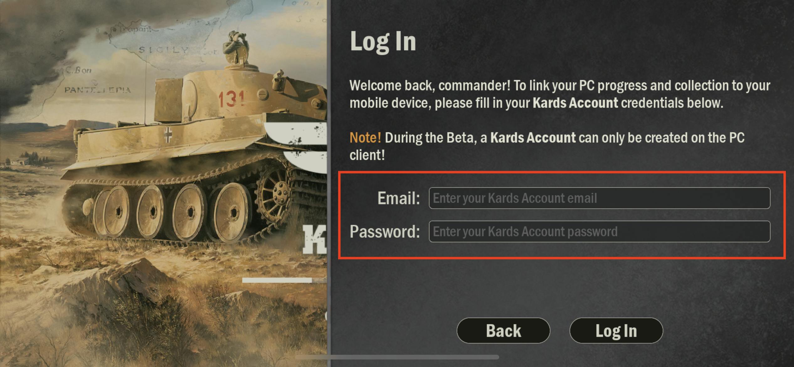 KARDS Account Linking - The World War II Card Game