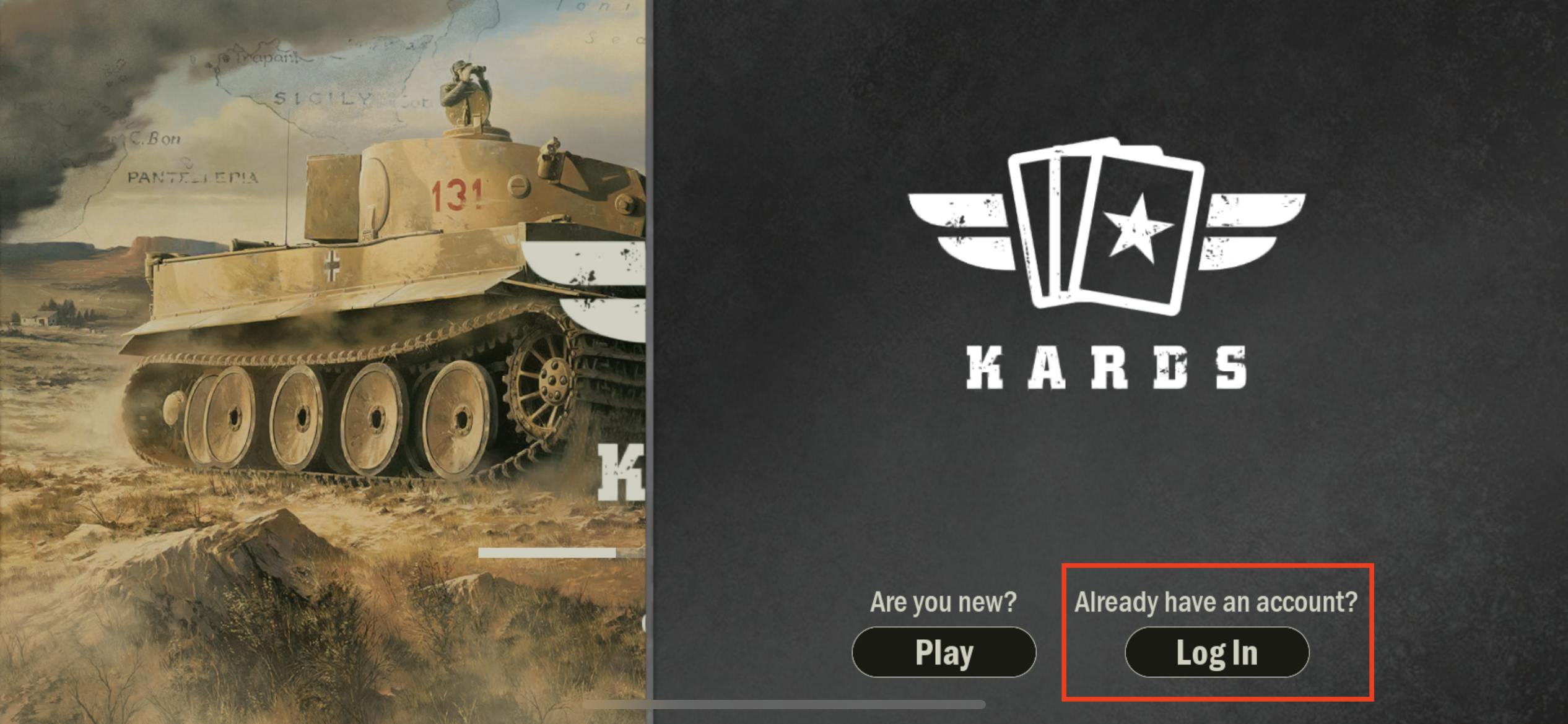 KARDS Account Linking - The World War II Card Game