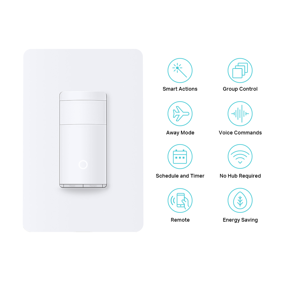 Smart Wi-Fi Light Switch, Motion-Activated | Kasa Smart