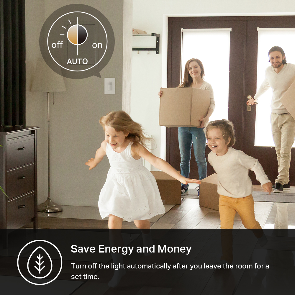 Smart Wi-Fi Light Switch, Motion-Activated | Kasa Smart