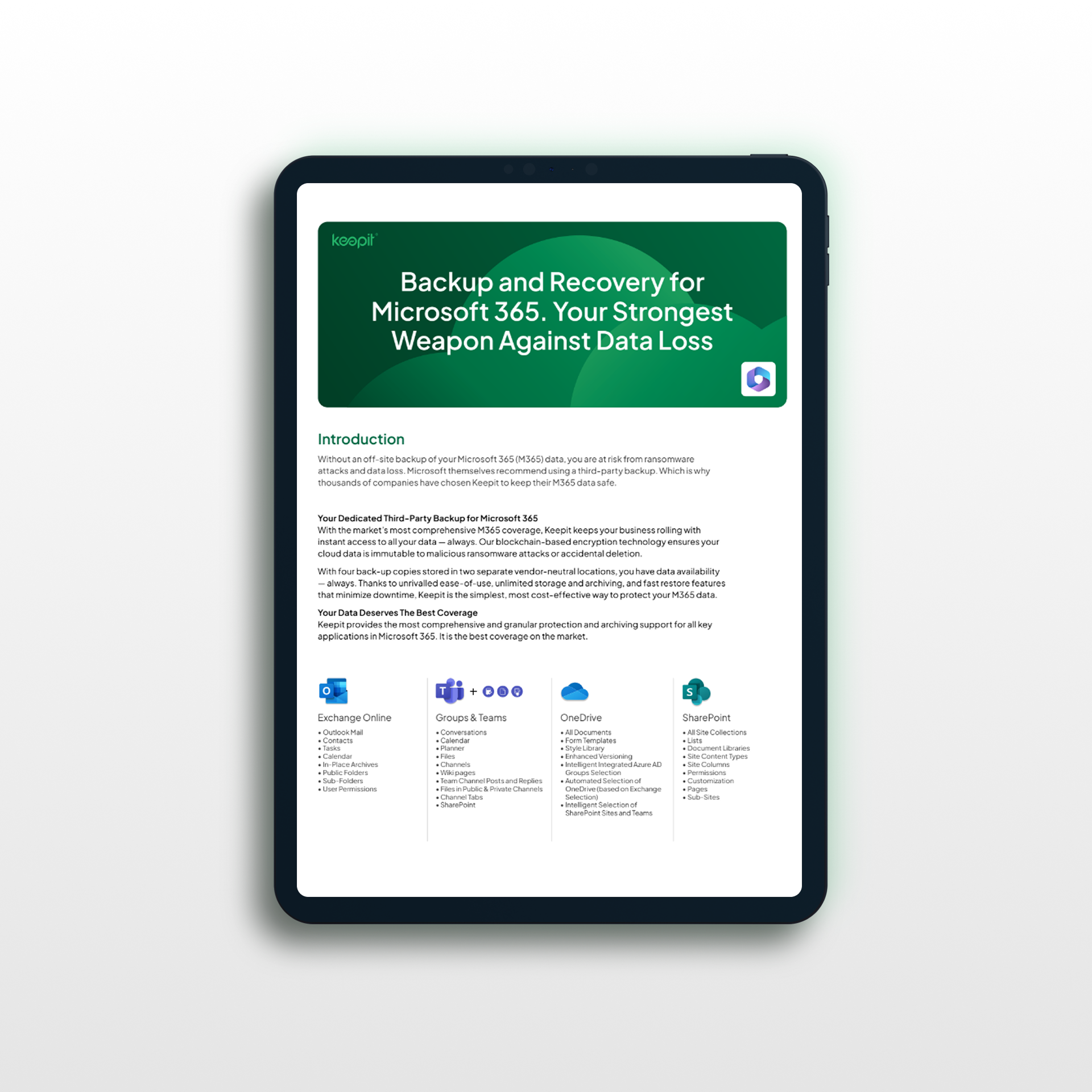 Keepit Backup and Recovery for Microsoft 365 | Keepit