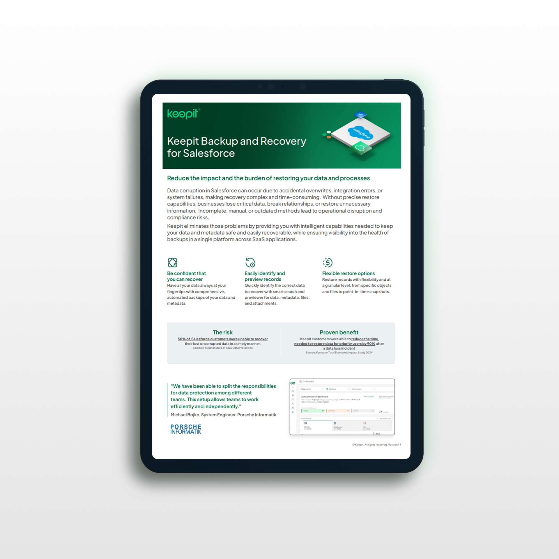 Keepit Backup and Recovery for Salesforce | Keepit