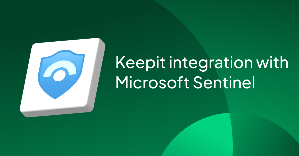 Keepit integration with Microsoft Sentinel: Export backup insights to ...