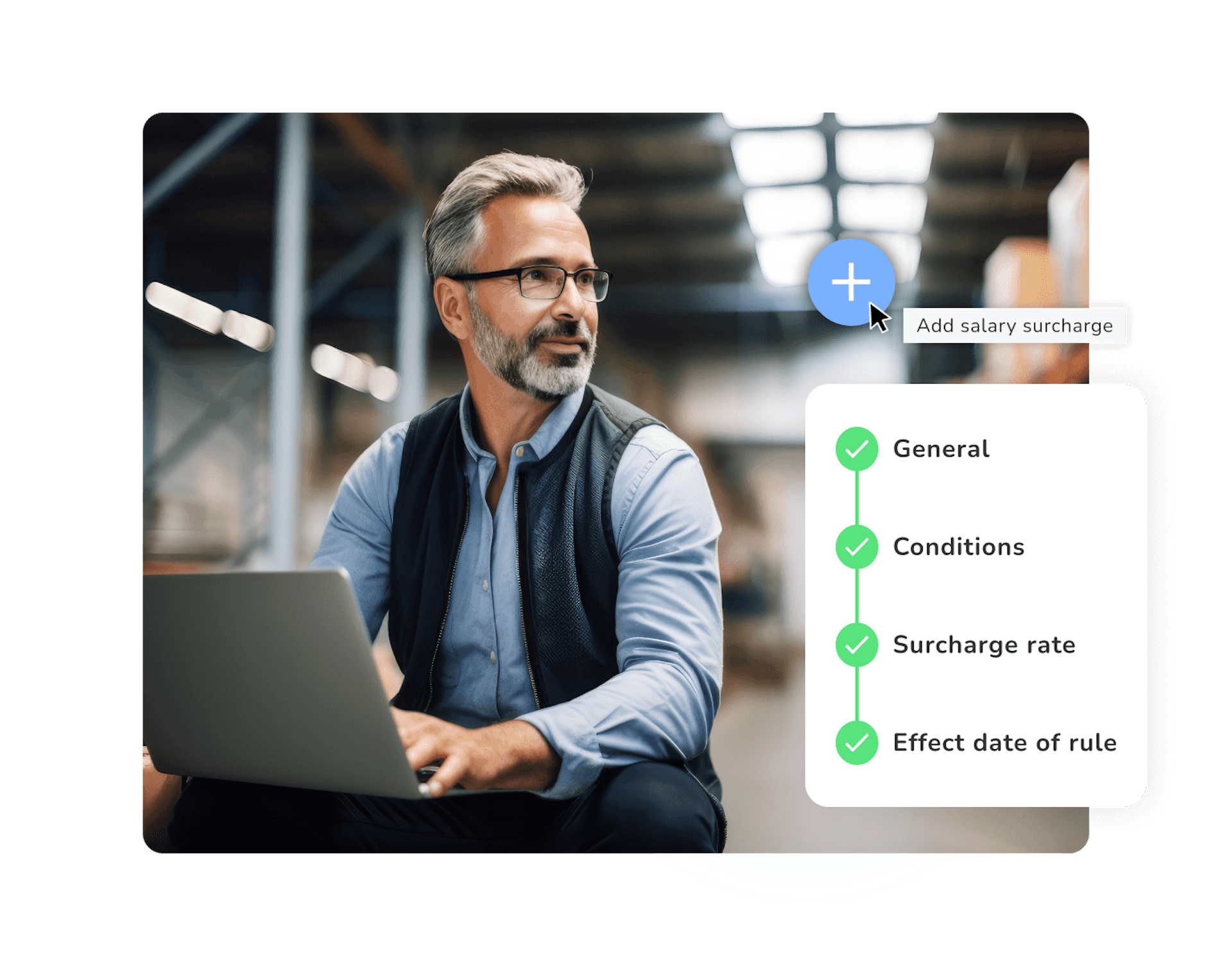 Simple calculation of surcharges in Kenjo!