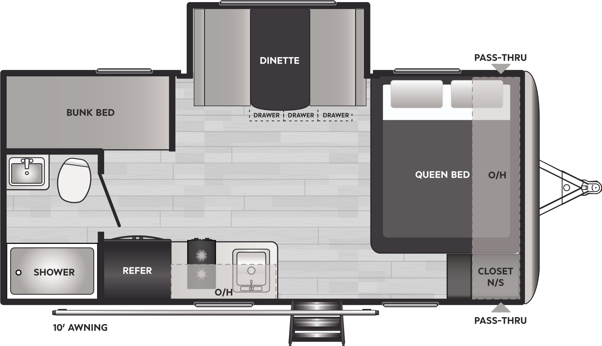 Springdale Classic Single Comfort Travel Trailers - Model 1760BH ...