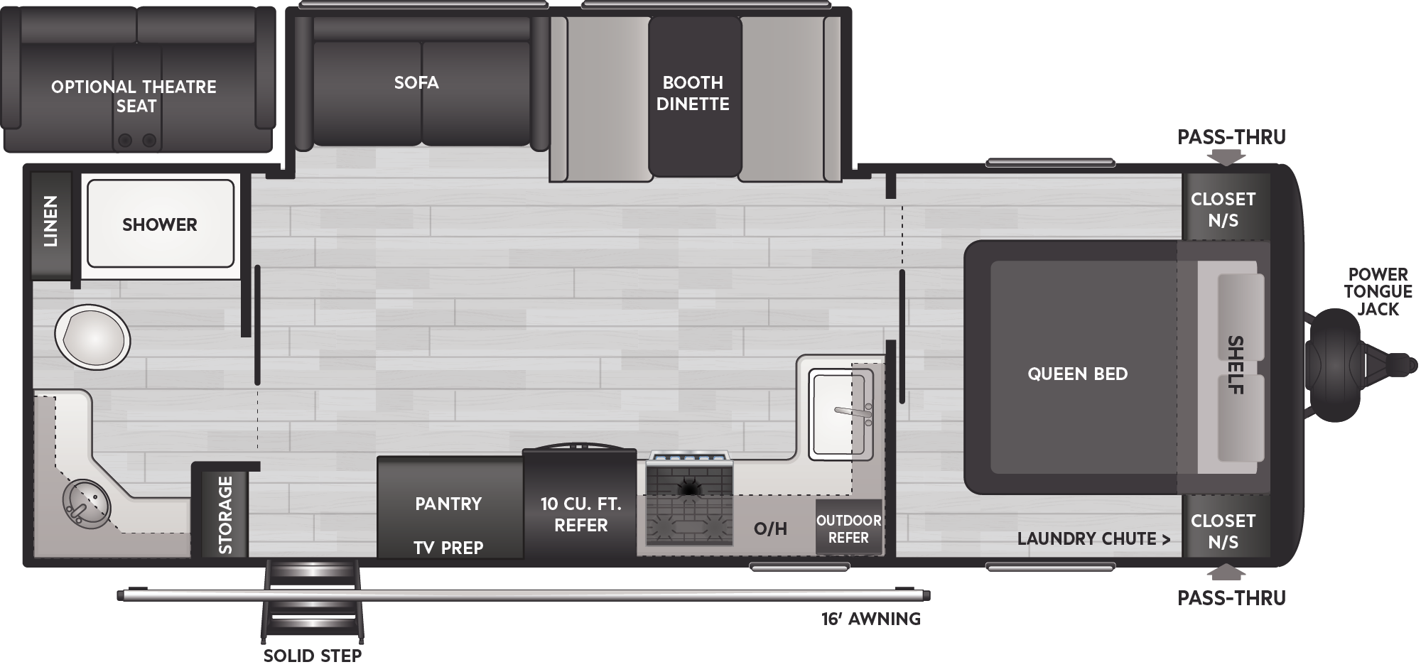 Springdale Comfort Travel Trailers - Model 240RB Floorplan - Keystone RV