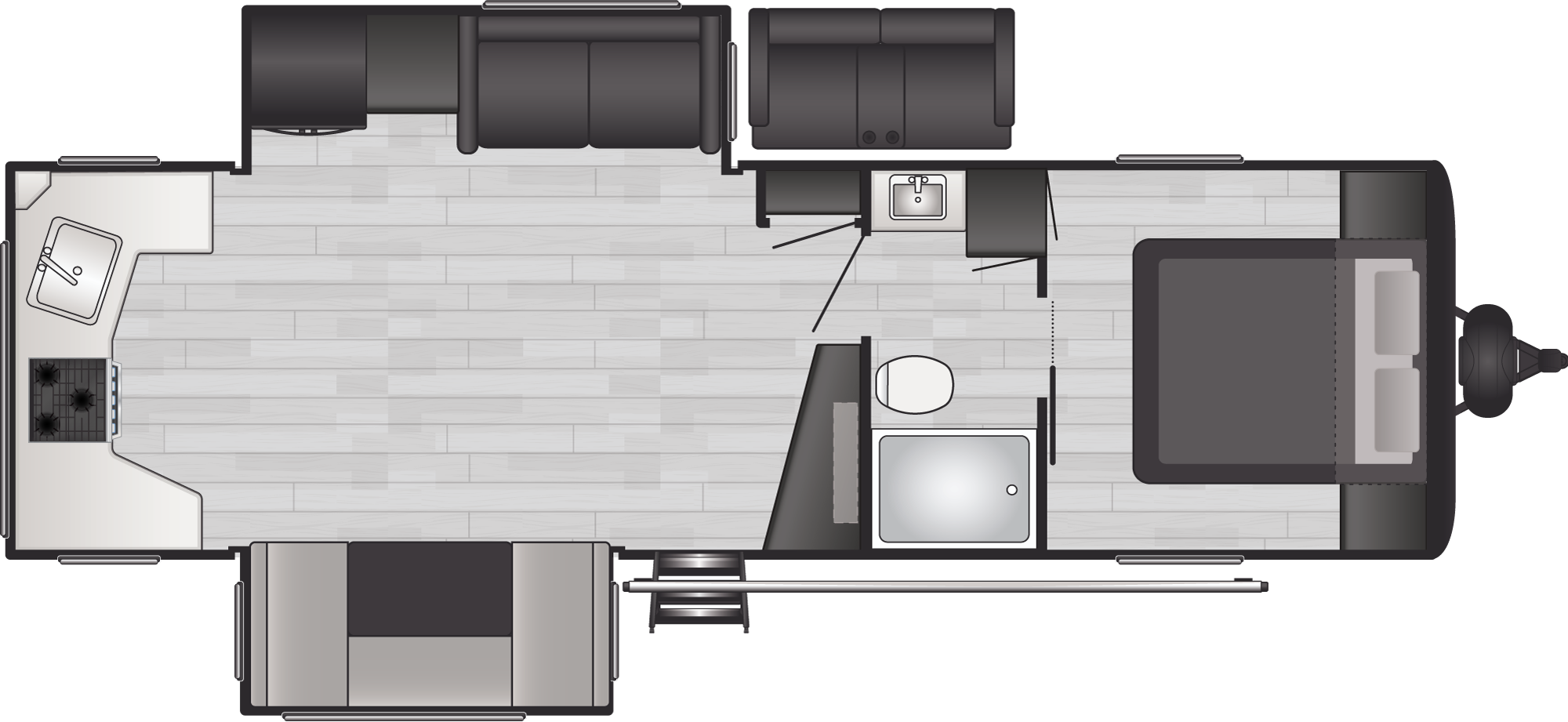Springdale Comfort Travel Trailers - Model 281RK Floorplan - Keystone RV