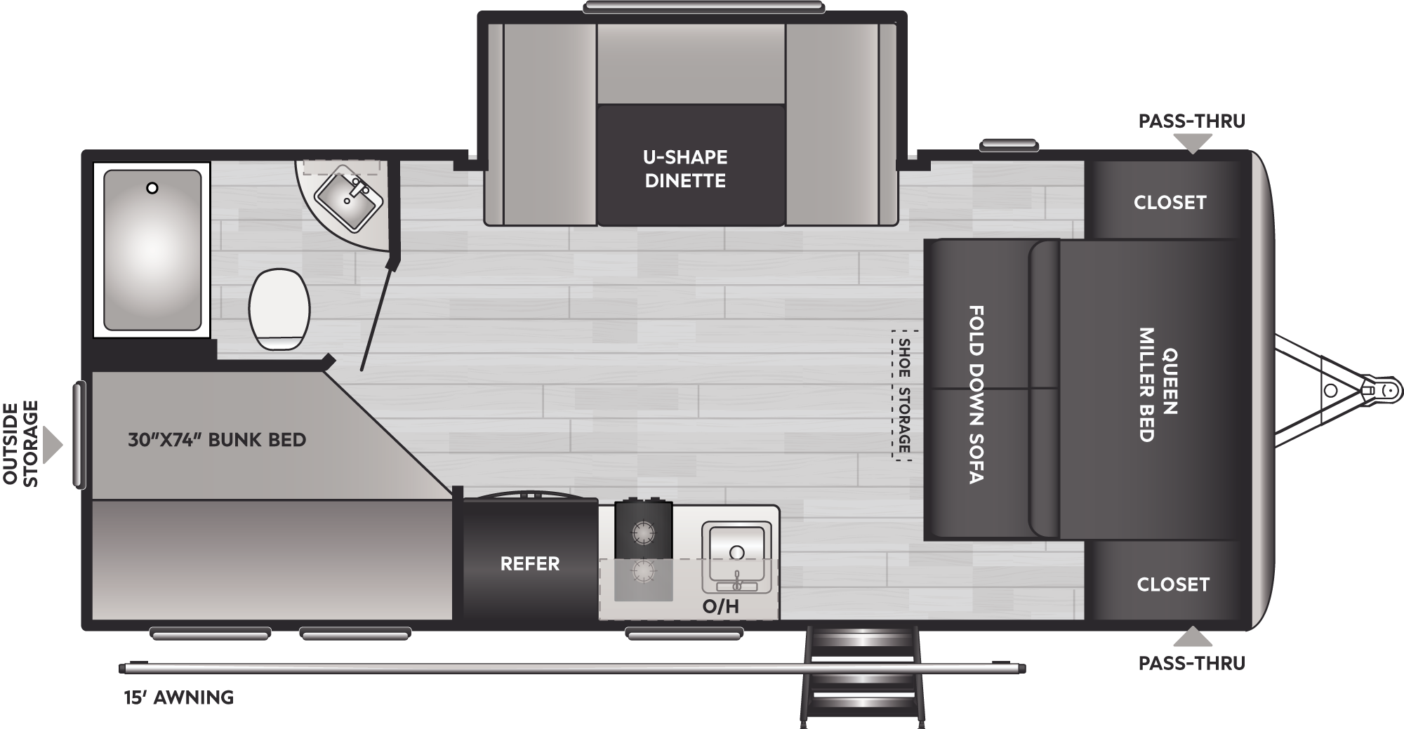 Springdale Classic Single Comfort Travel Trailers - Model 1810BH ...