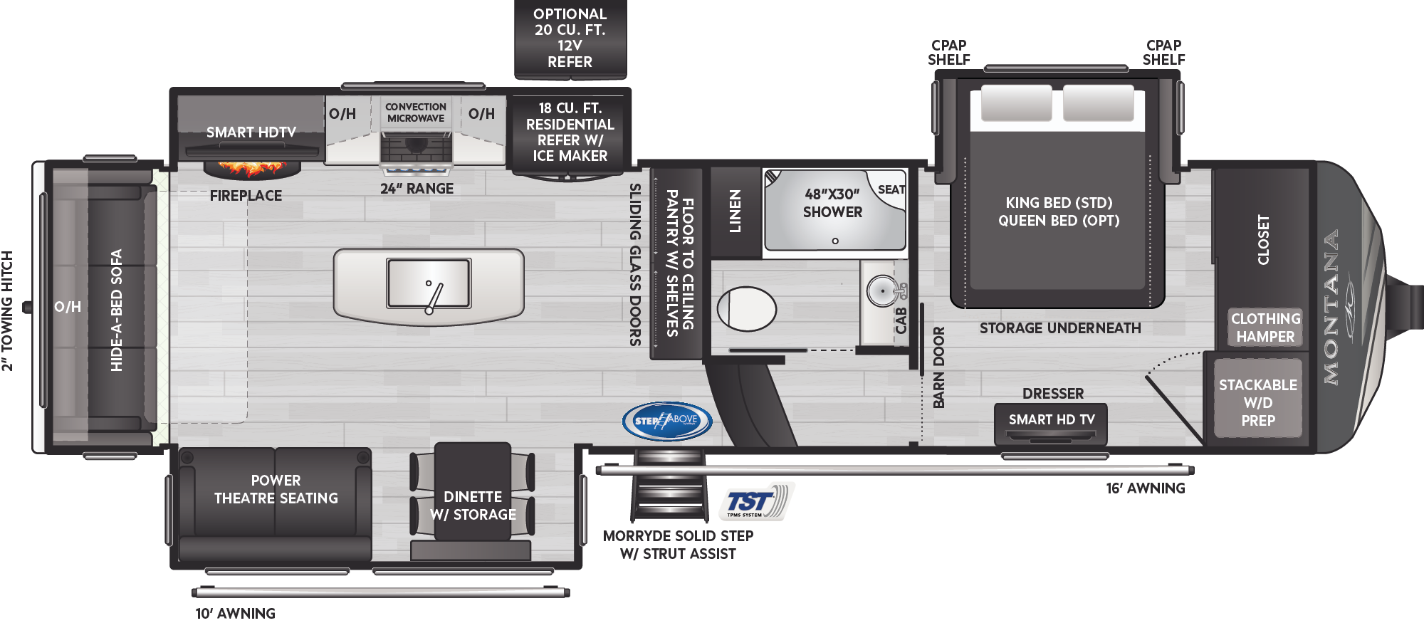 Montana Fifth Wheel Floor Plans