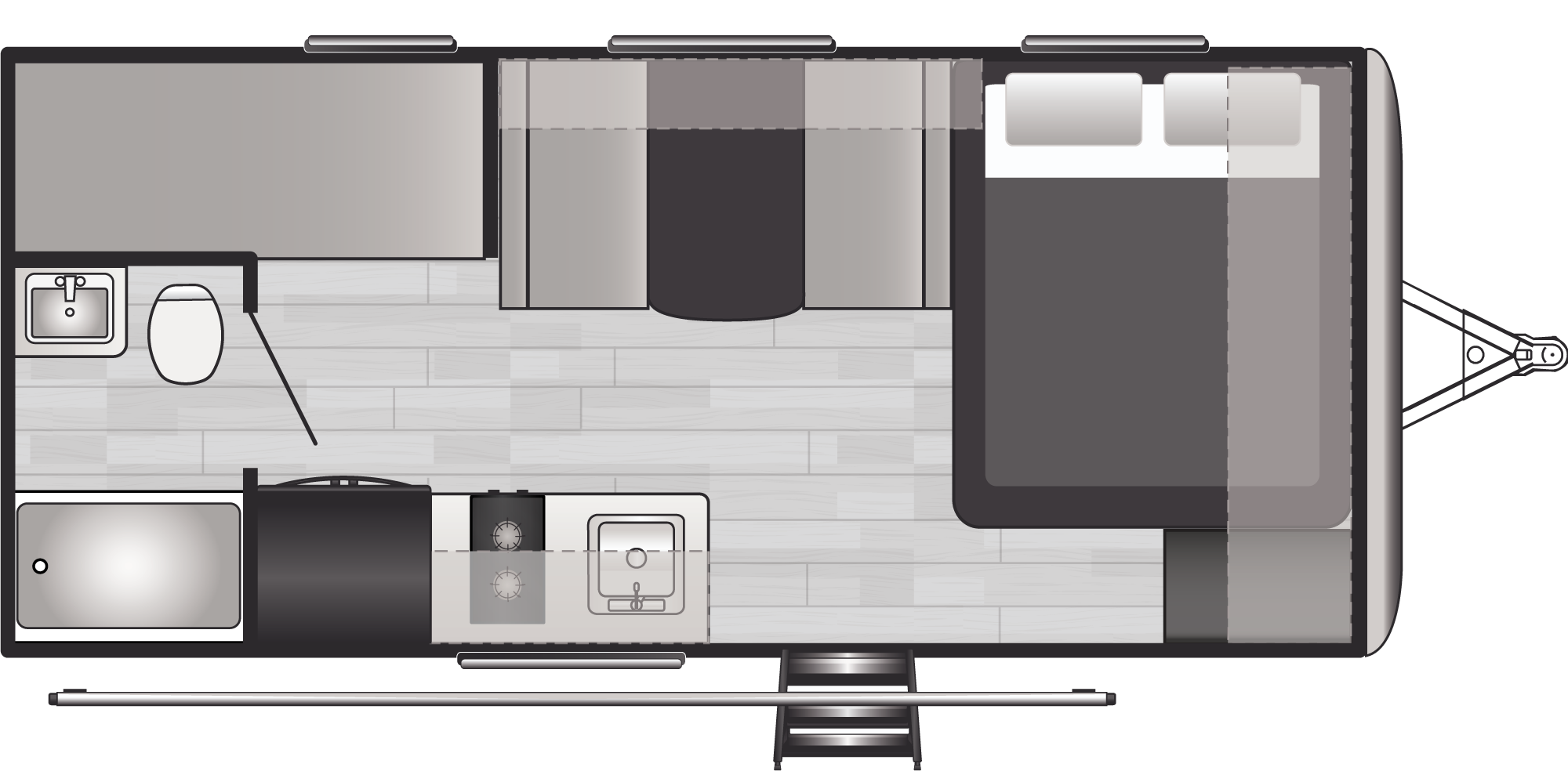 Springdale Classic Single Comfort Travel Trailers - Model 1800BH ...