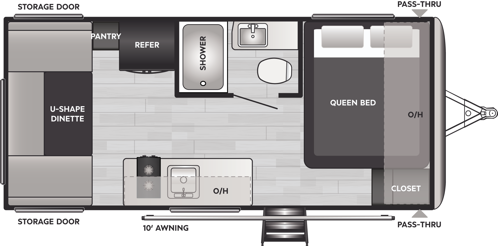 Springdale Classic Single Comfort Travel Trailers - Model 1750RD ...