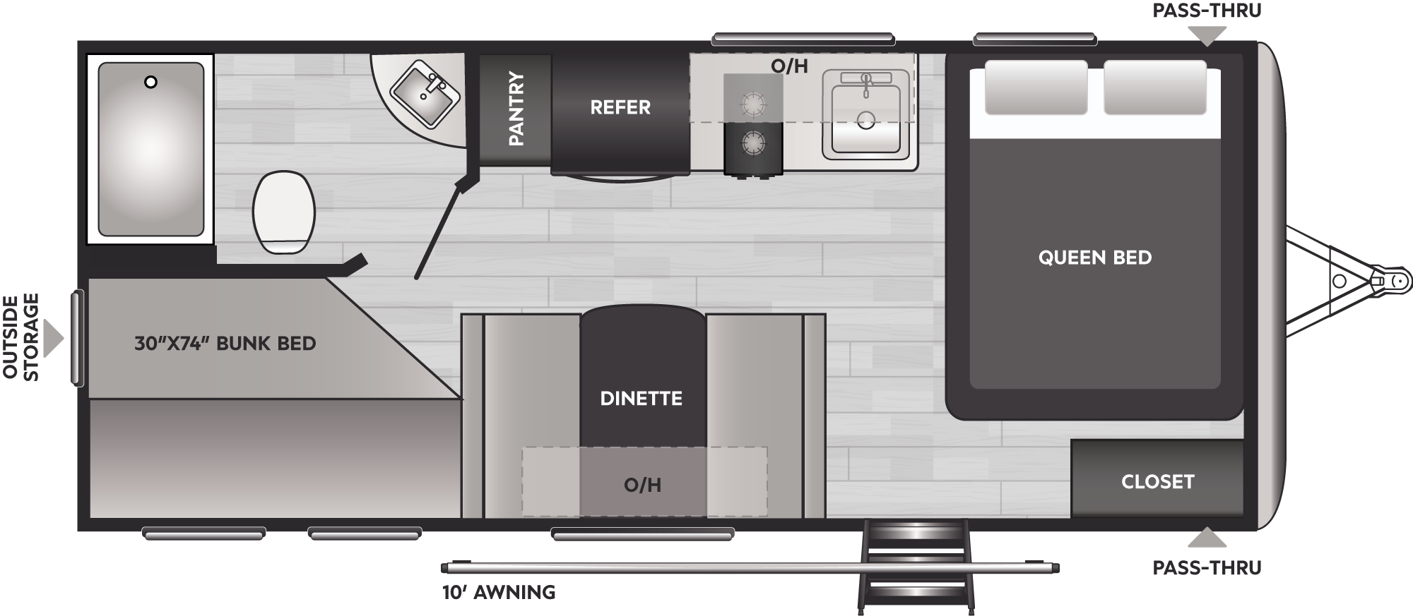 Springdale Classic Single Comfort Travel Trailers - Model 2010BH ...