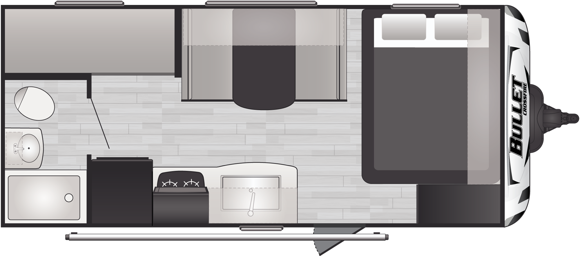 Bullet Classic Travel Trailers Comfort Travel Trailers - Model 1700BH ...