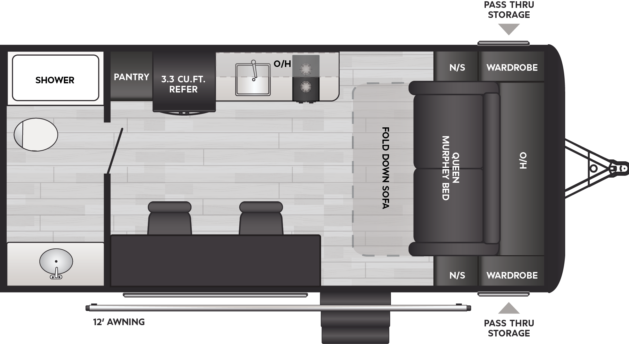 Springdale Classic Single Comfort Travel Trailers - Model 1710MB ...