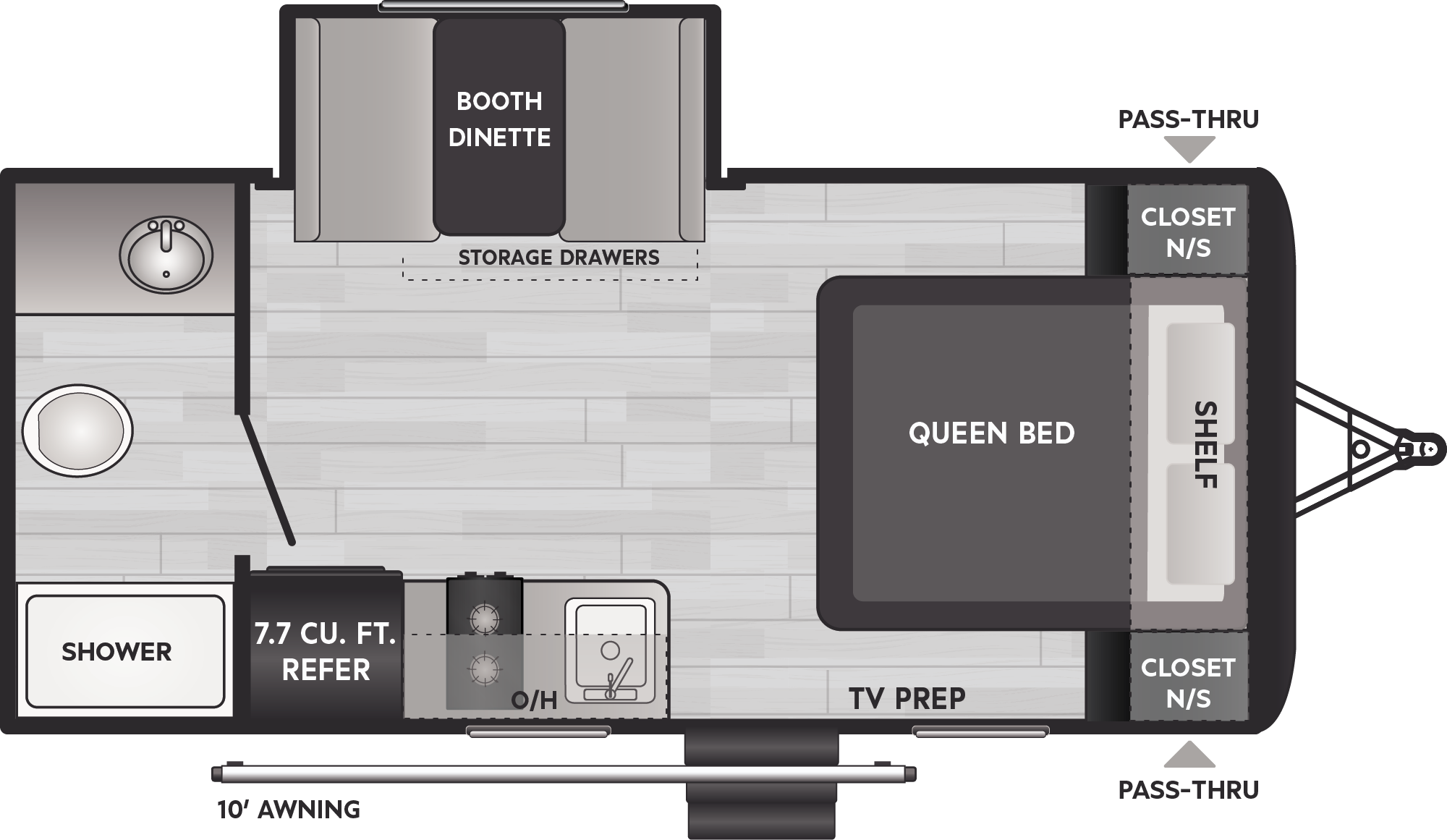 Springdale Classic Single Comfort Travel Trailers - Model 1790FQ ...
