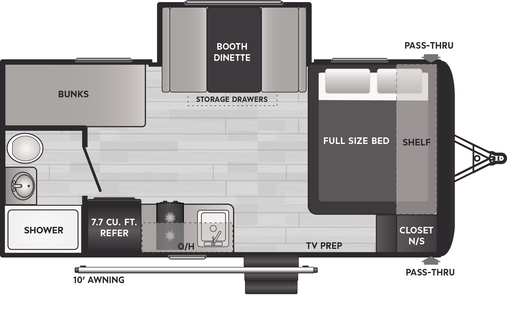 Springdale Classic Single Comfort Travel Trailers - Model 1760BH ...