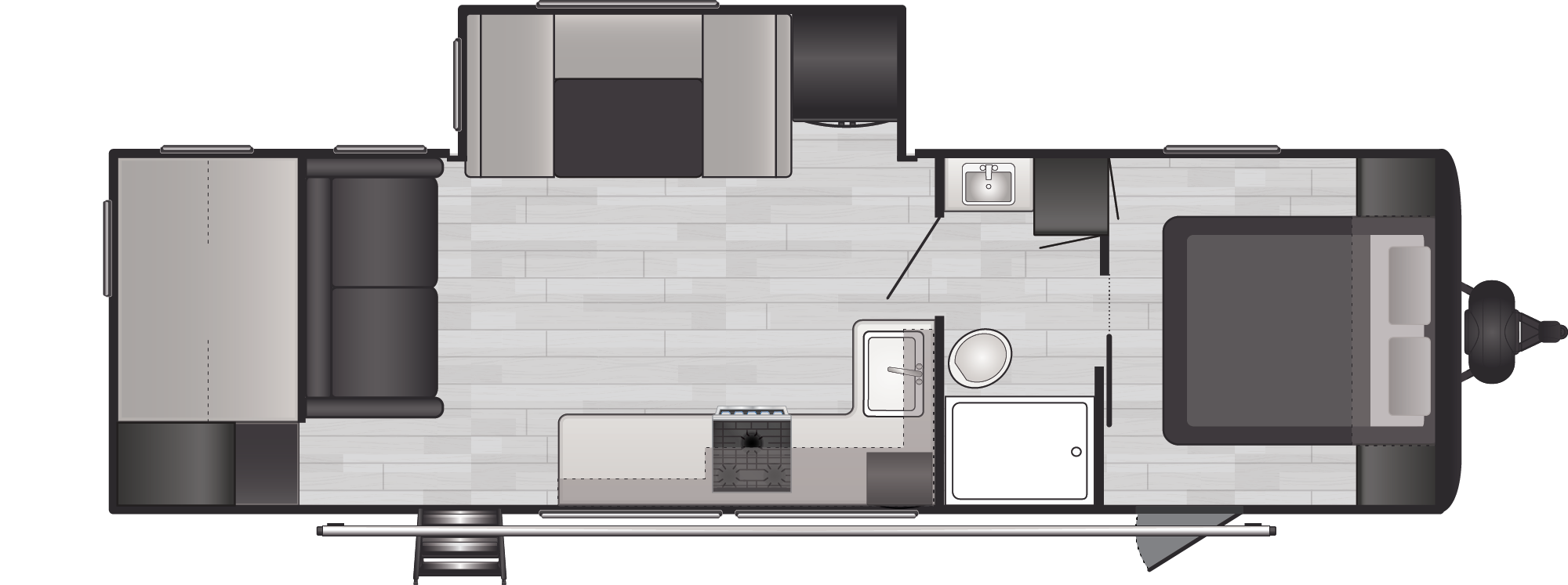 Springdale Comfort Travel Trailers - Model 286BHU Floorplan - Keystone RV