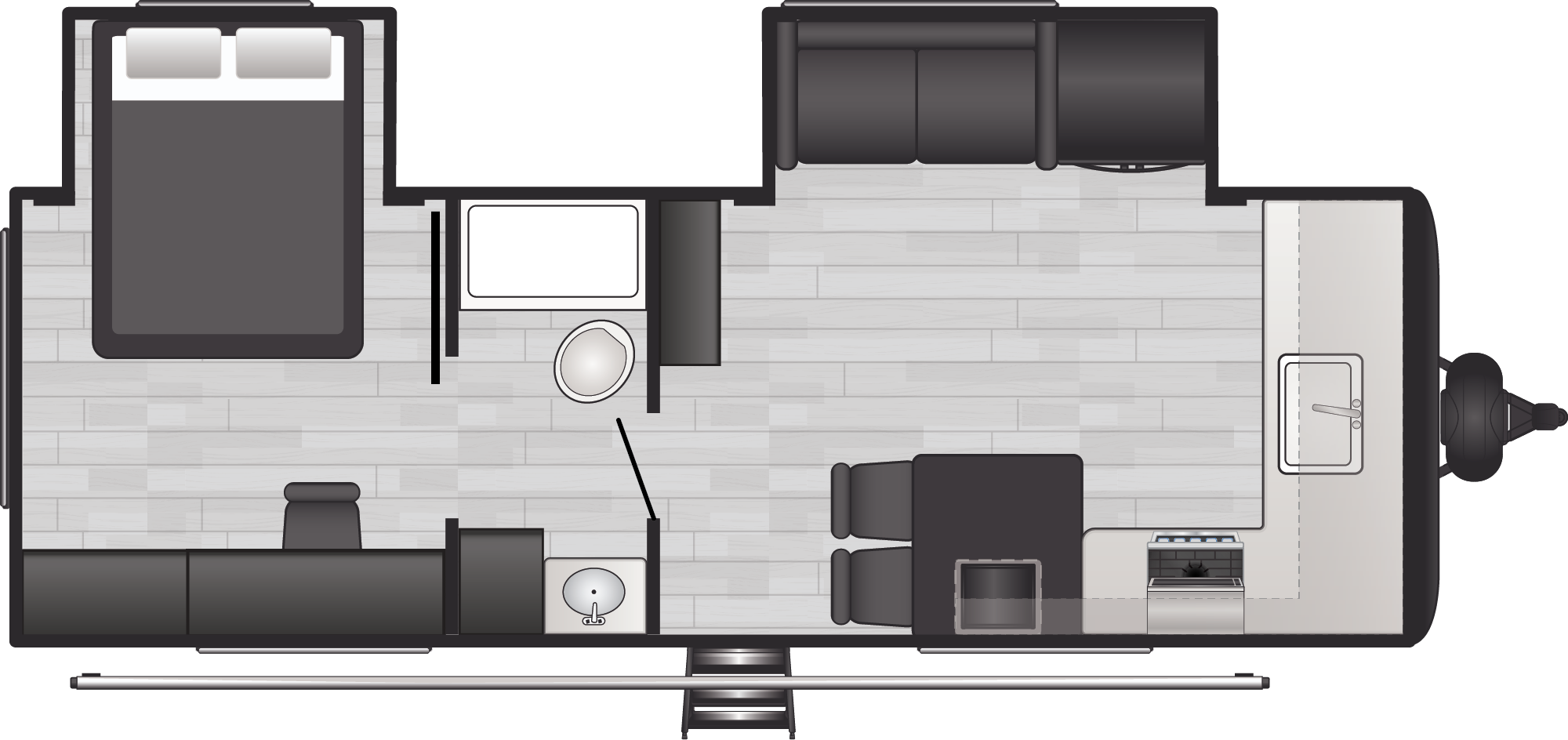 Springdale Comfort Travel Trailers - Model 241FK Floorplan - Keystone RV