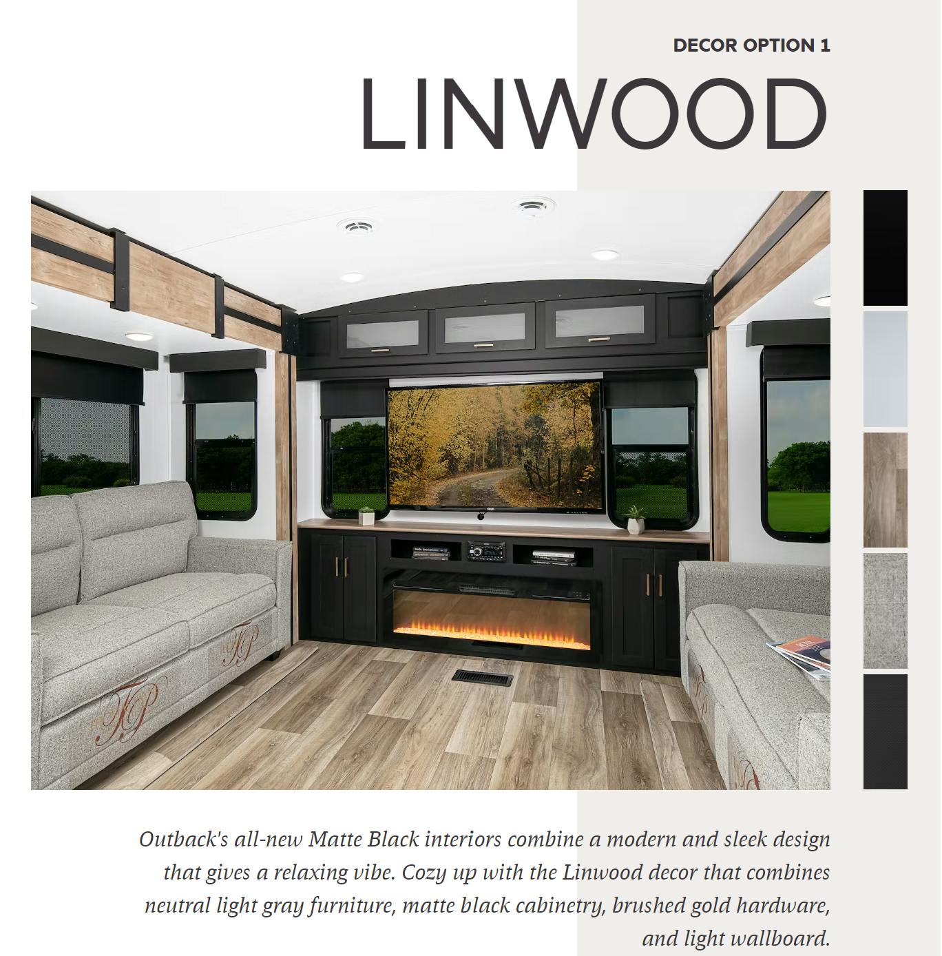 Modern Travel Trailer Interior