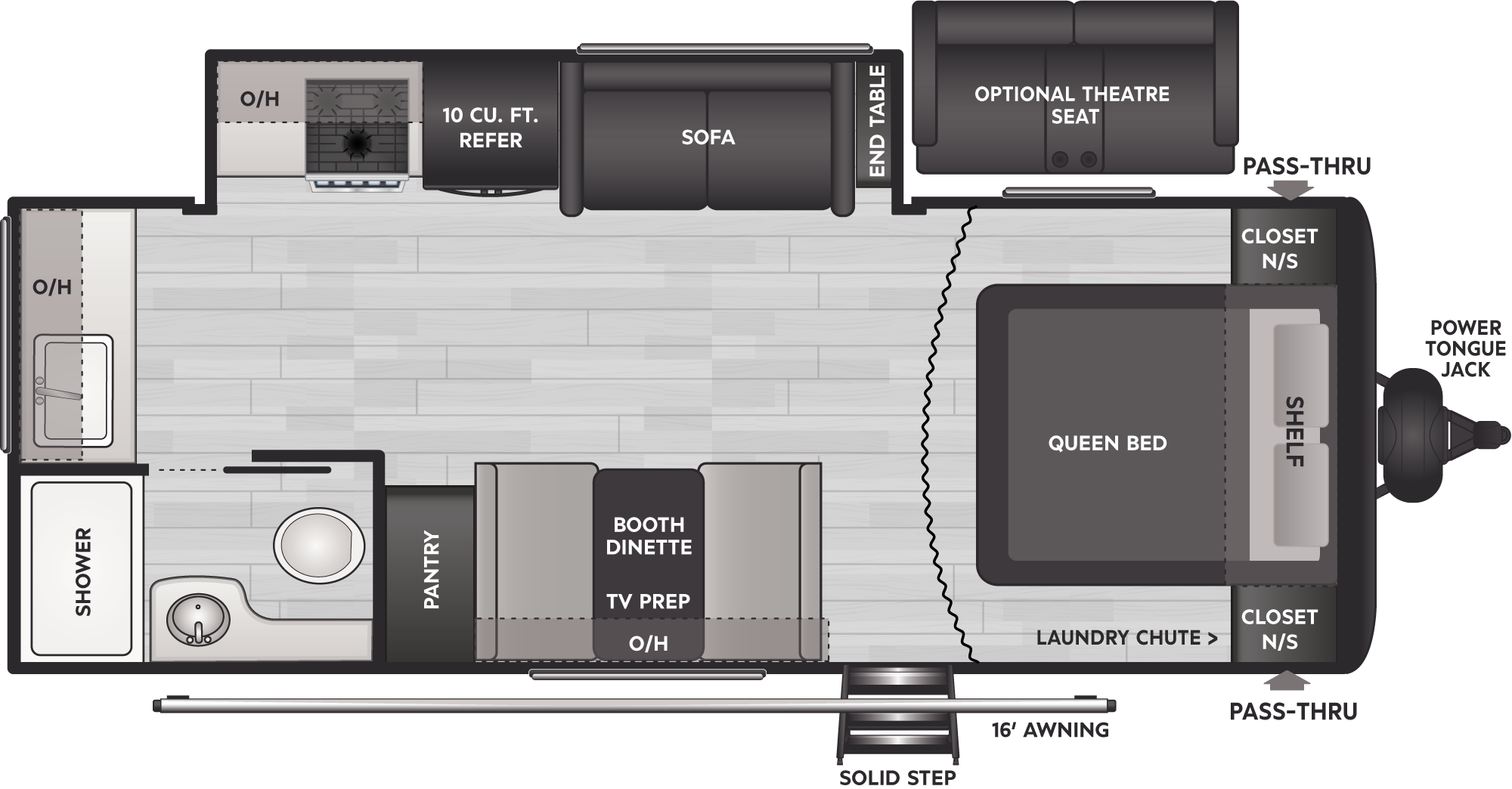 Springdale Comfort Travel Trailers - Model 220ML Floorplan - Keystone RV