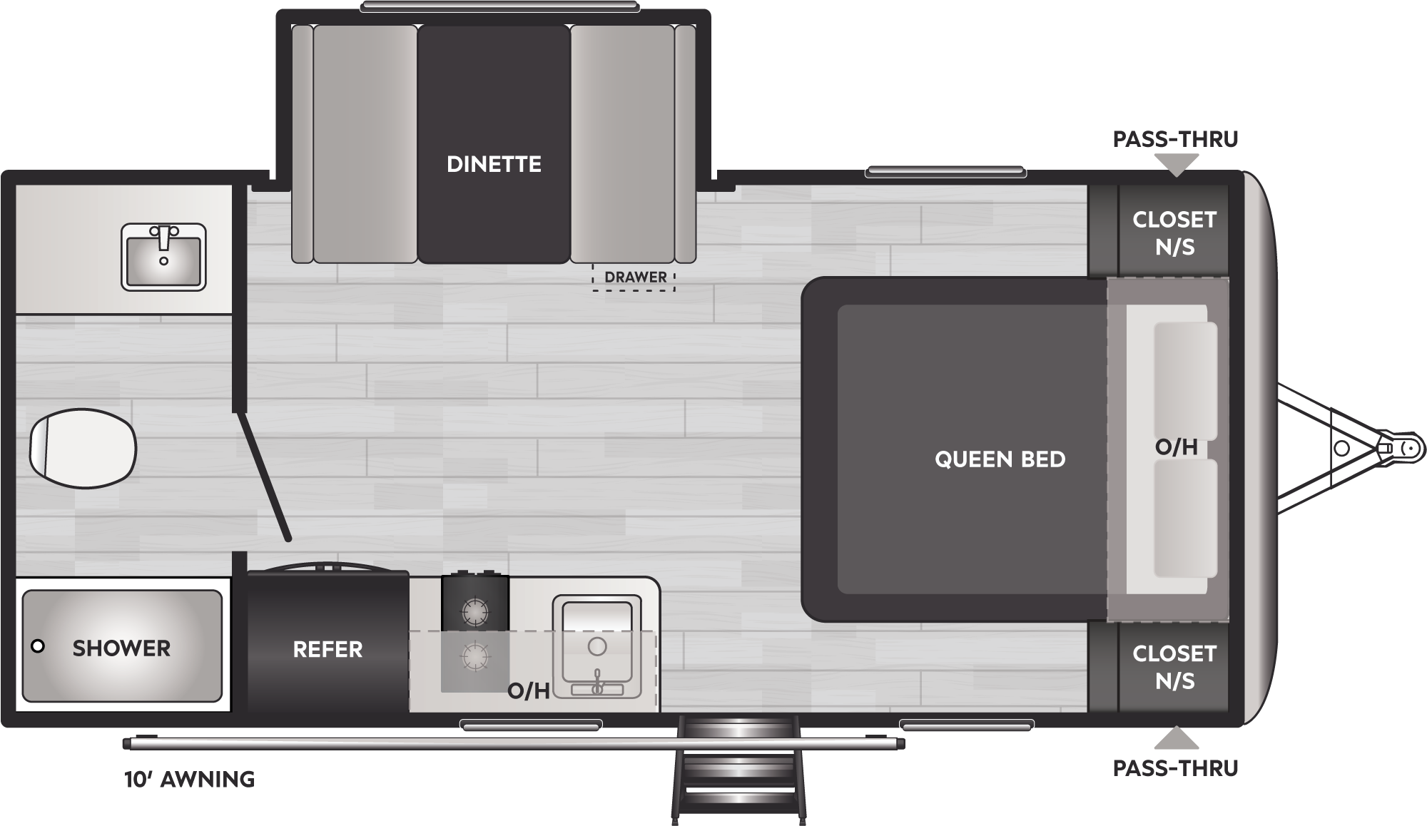 Springdale Classic Single Comfort Travel Trailers - Model 1790FQ ...
