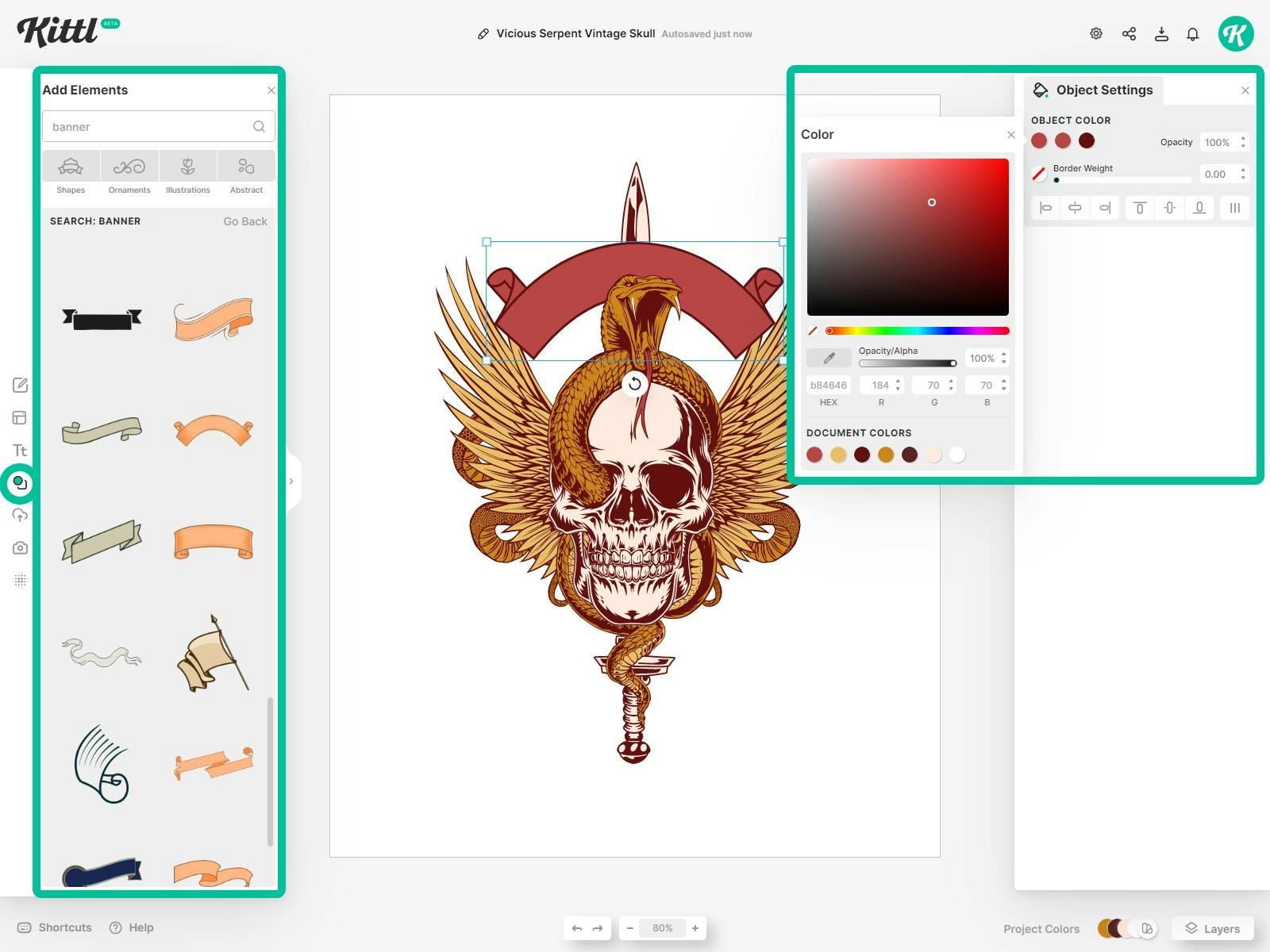 Easily Make A Vintage Skull Shirt | kittl