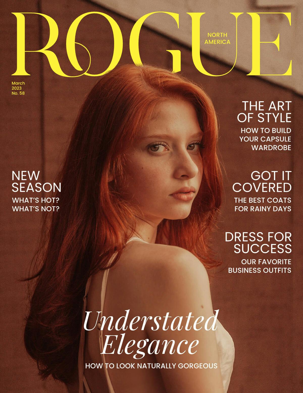 Fashion Magazine Cover Page Design Fashion Magazine Cover Page Design