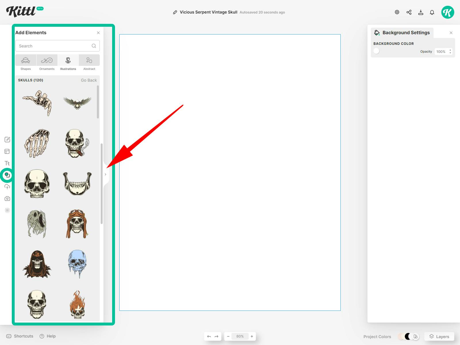 Easily Make A Vintage Skull Shirt | kittl