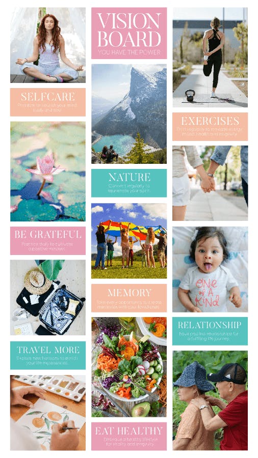 Ready for 2026? Kittl's free vision board ideas & examples - Kittl Blog ...