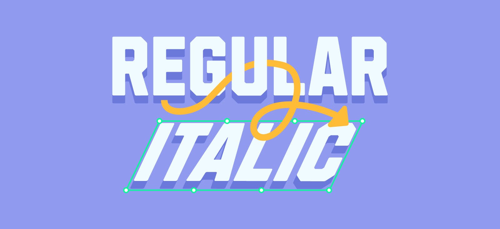 How To Easily Make Any Font Italic Kittl