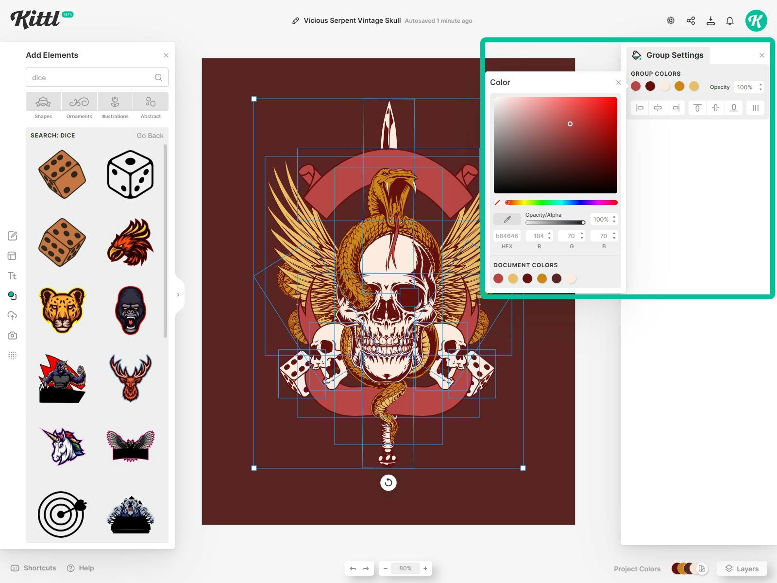 Easily Make A Vintage Skull Shirt | kittl