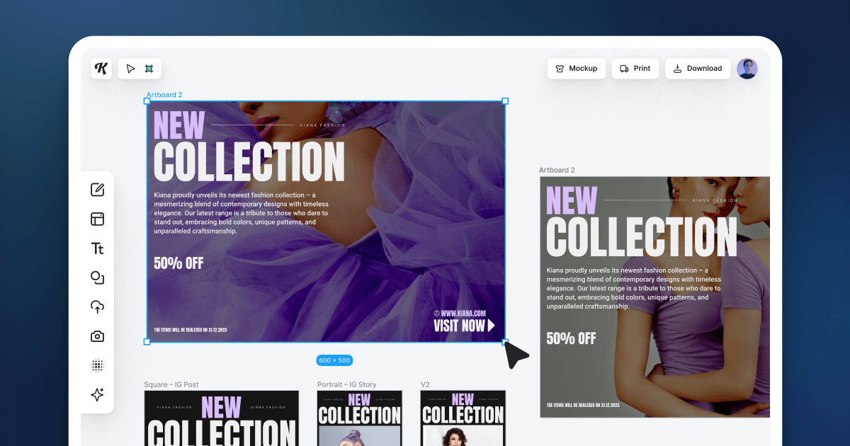 Infinite Canvas - Kittl