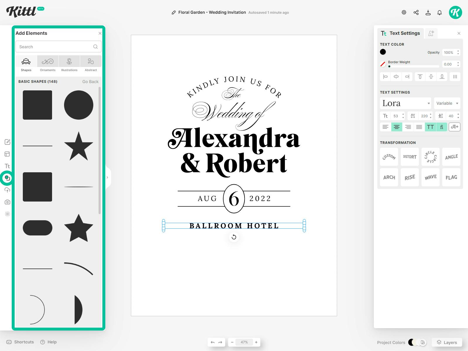 Adobe Illustrator Invitations