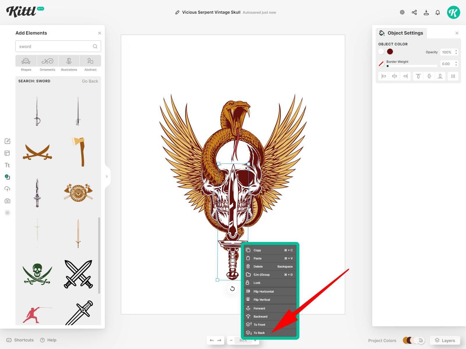 Easily Make A Vintage Skull Shirt | kittl