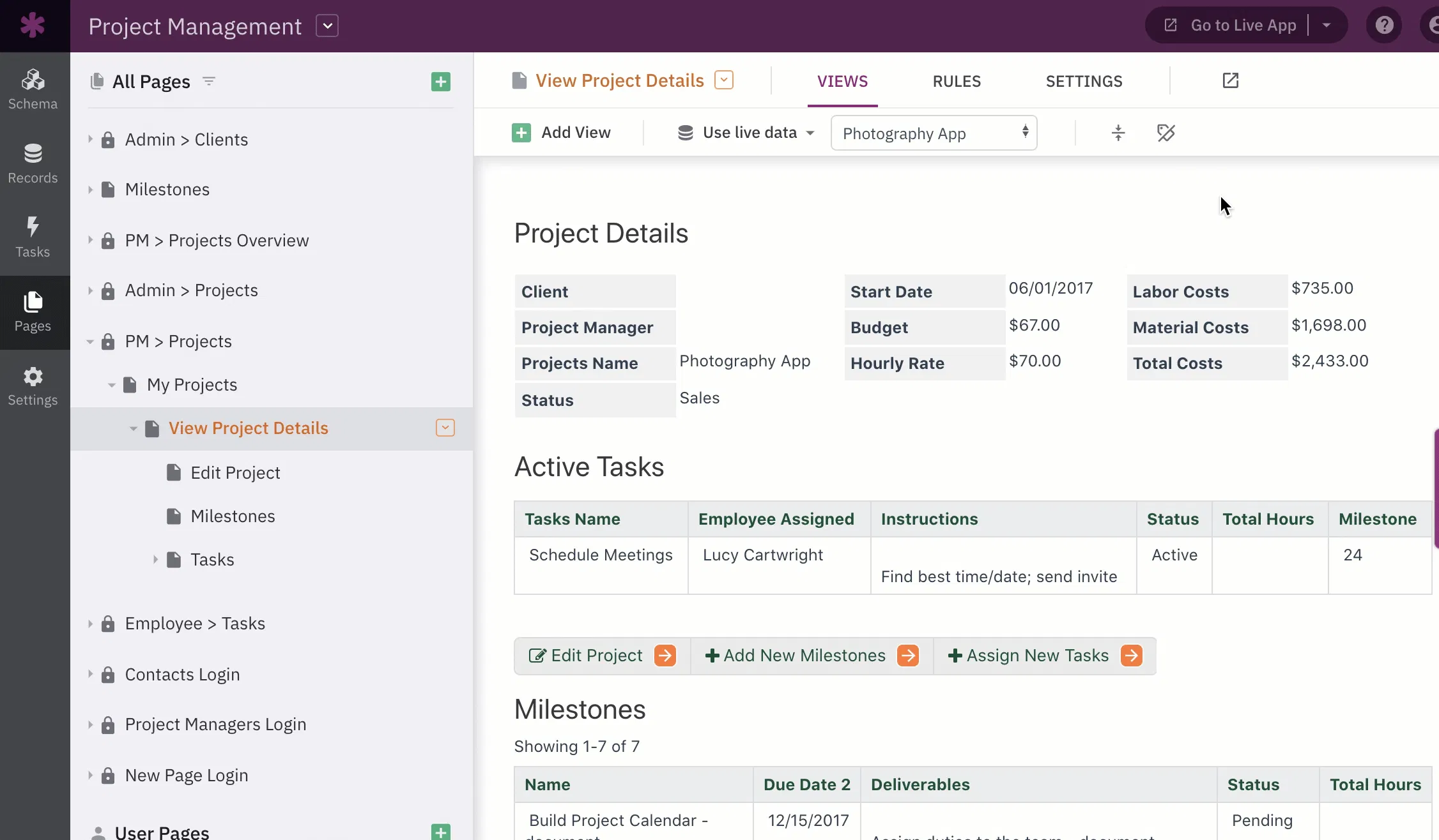 Inline Editing Record Rules and Builder Page Preview UI updates ...