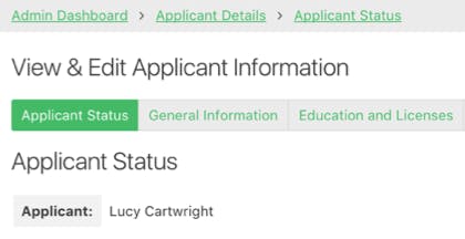 Online database and workflow templates: Multi-Step Application