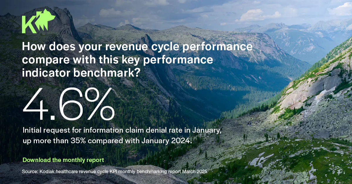 March Revenue Cycle KPI Benchmarking Monthly Update