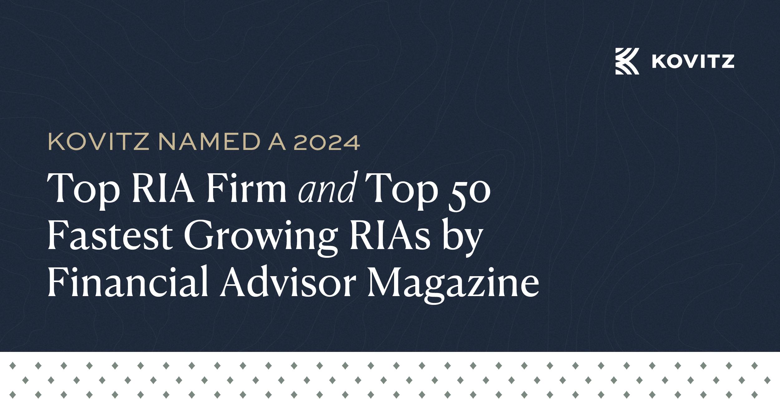 Press | Kovitz | Kovitz Recognized Among Top RIA Firms by Financial ...