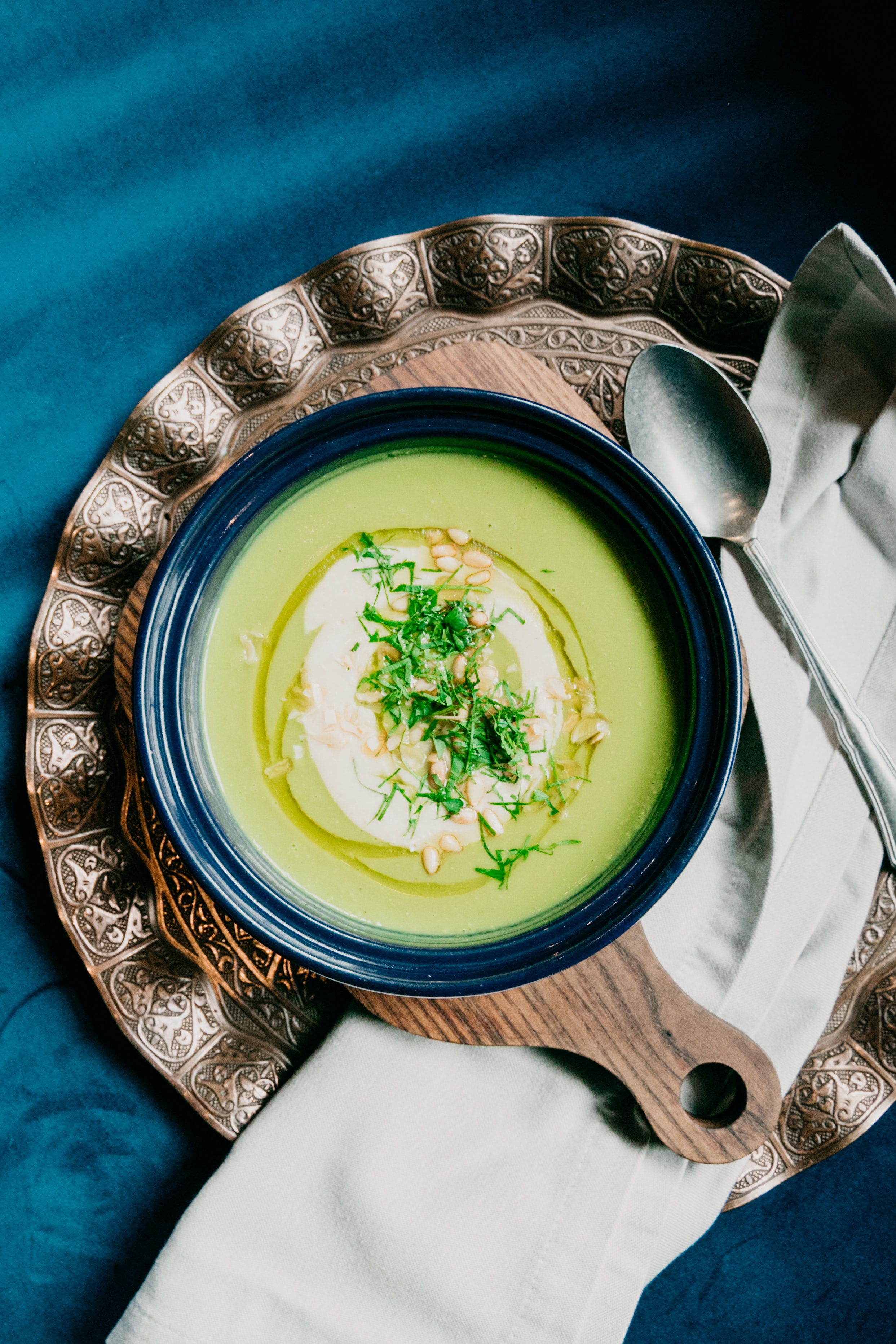 Velouté courgette chèvre