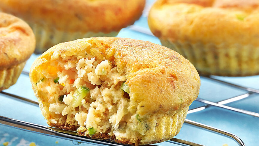 Muffins au saumon - Recette muffin au saumon - Conserverie la belle-iloise