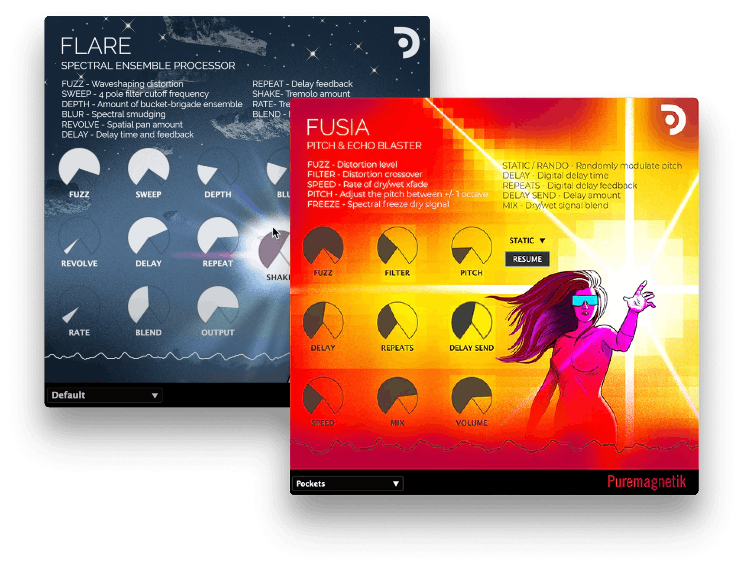Puremagnetik Flare & Fusia - Sound Design Synth Plugin | LANDR