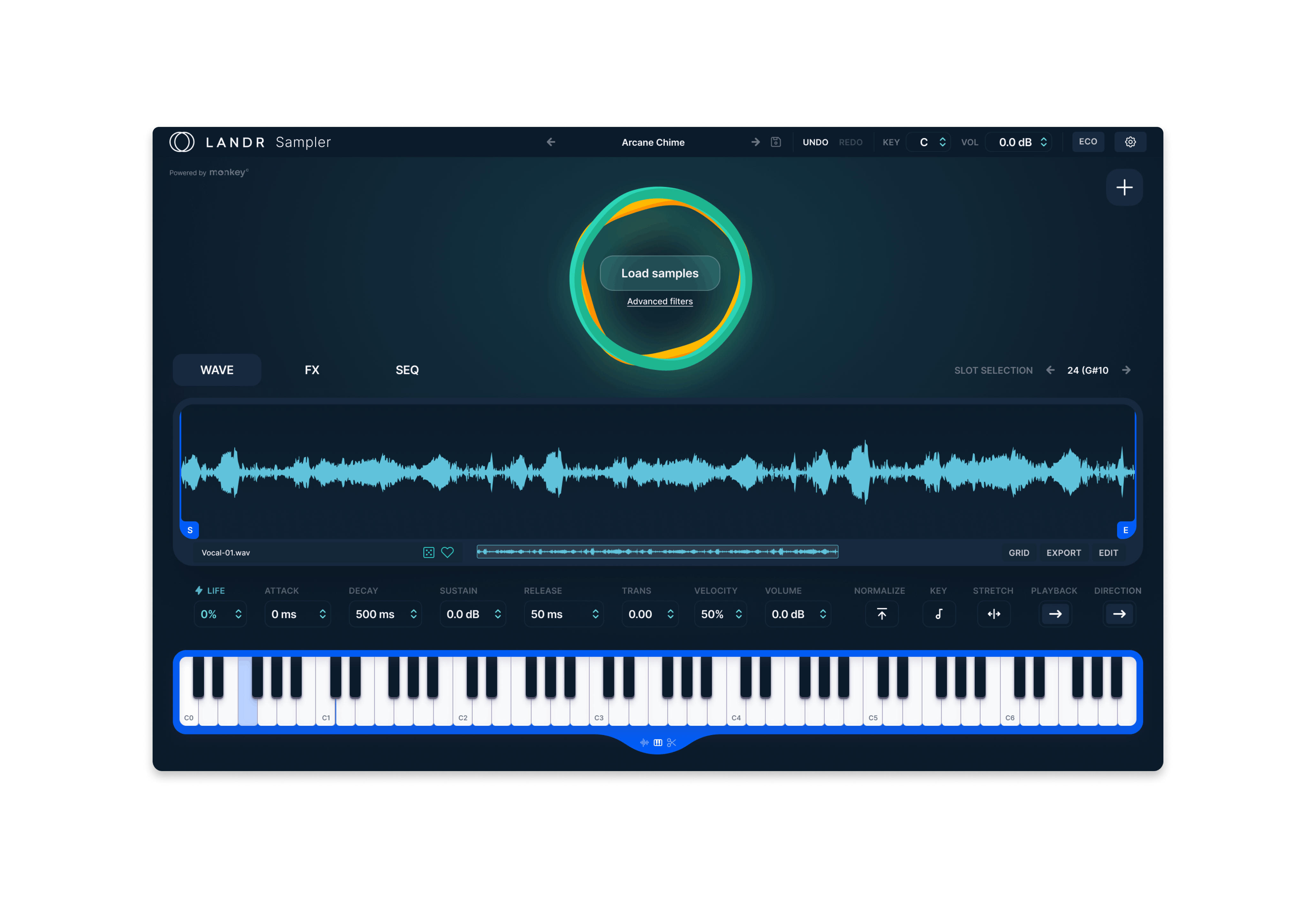 LANDR Sampler: Gestor de samples y plugin de instrumento | LANDR