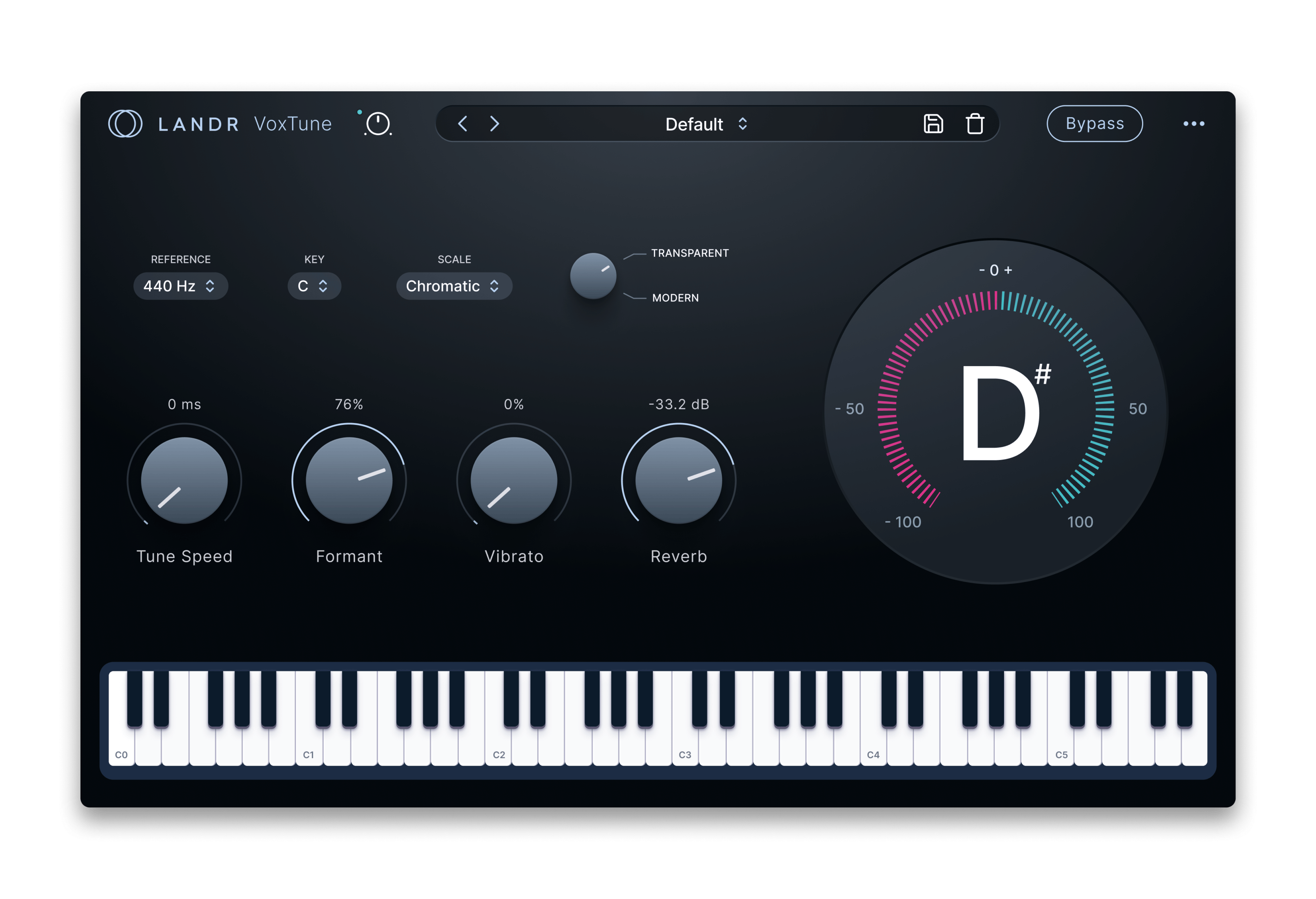 LANDR VoxTune: Real-Time Vocal Tuning Plugin | LANDR