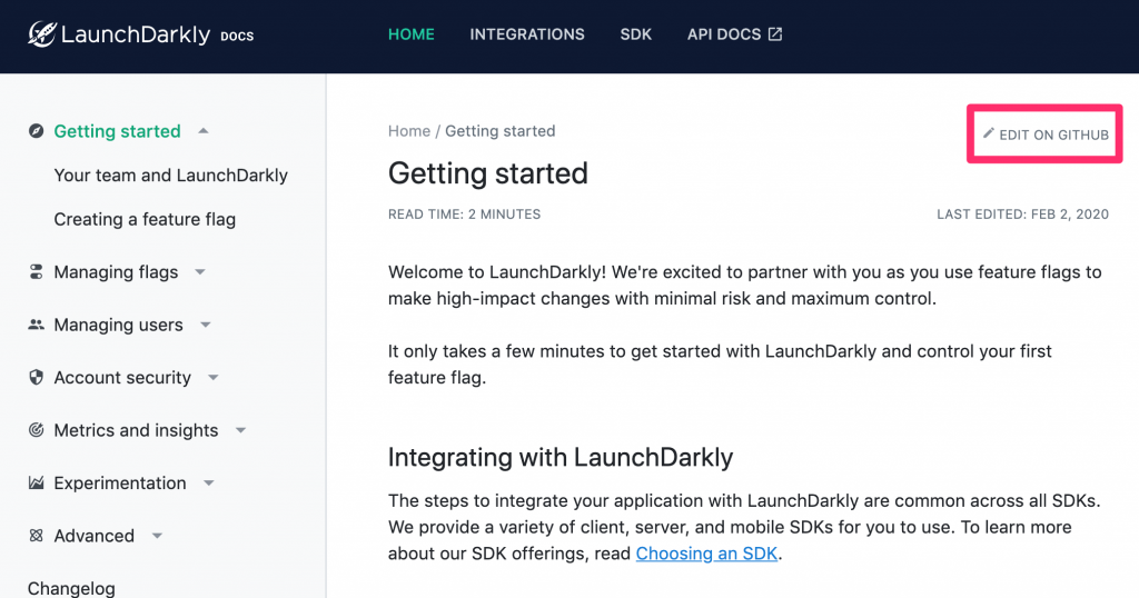 Launched: Modern Documentation | LaunchDarkly