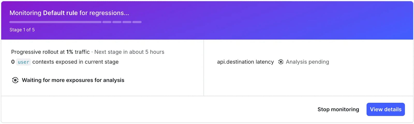 Guarded releases ensure minimum sample size | LaunchDarkly