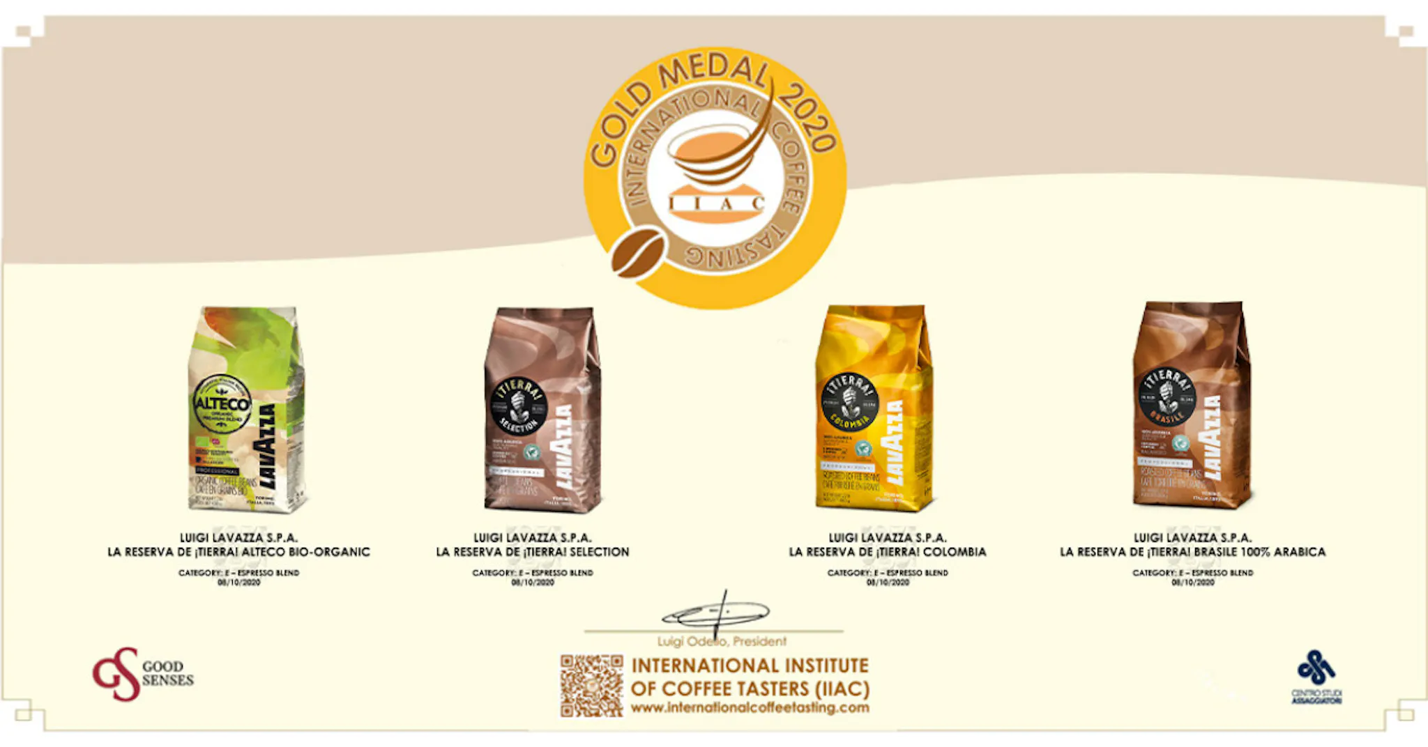5 Koffies zijn bekroond met de Gold Medal op de International Coffee ...