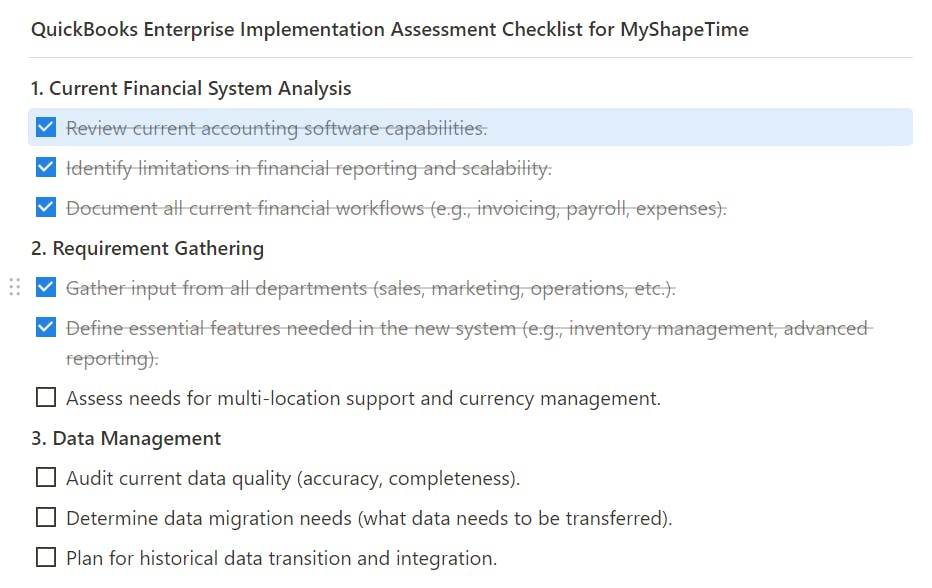 MyShapeTime QuickBooks Enterprise Implementation