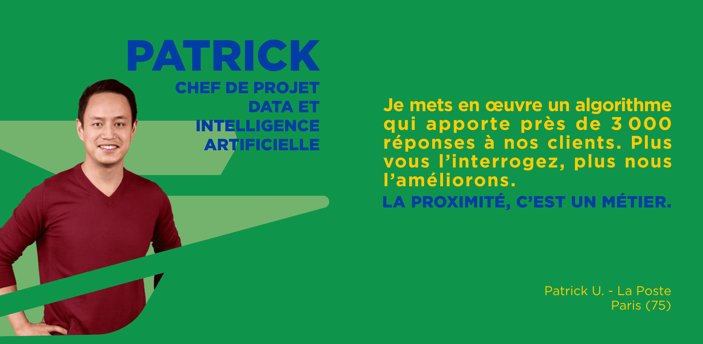 Patrick - portrait de postiers | La Poste Groupe