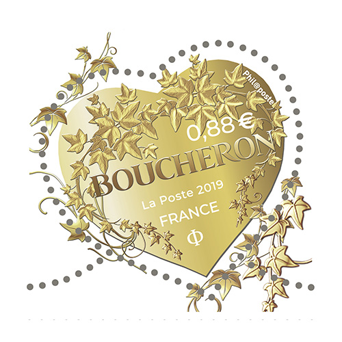 Le timbre Cœur 2019 dessiné par le joaillier Boucheron | La Poste Groupe